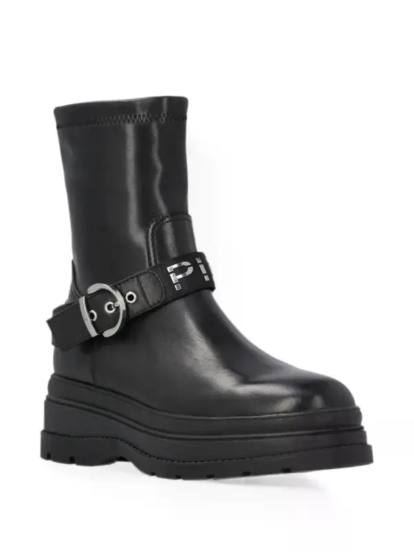 Pinko Logo-strap Buckle-fastening Boots