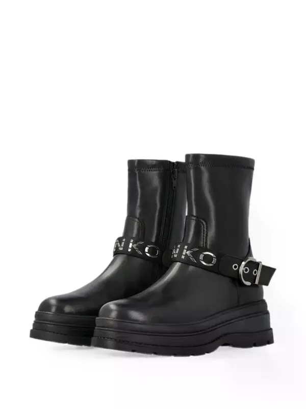 Pinko Logo-strap Buckle-fastening Boots