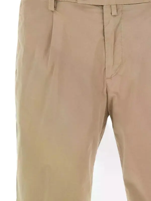 BRIGLIA 1949 Pleated Turn-up Shorts - Neutrals
