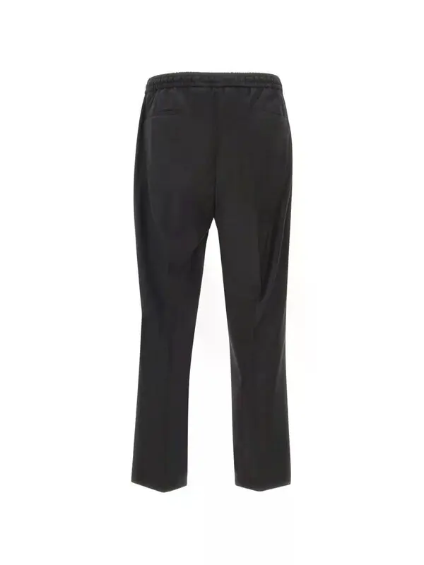 BRIGLIA 1949 Wimbledons Drawstring-waist Trousers - Black