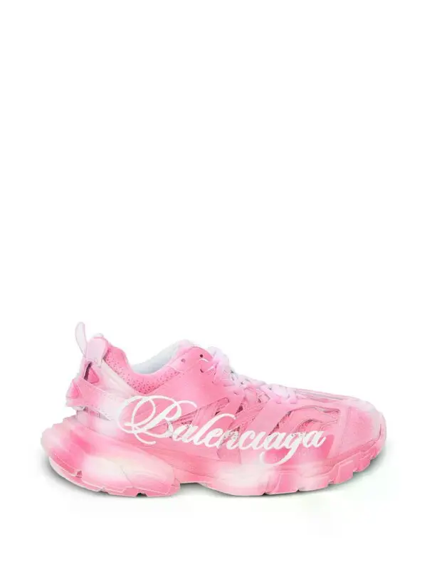 Balenciaga Track Logo-print Sneakers - Pink