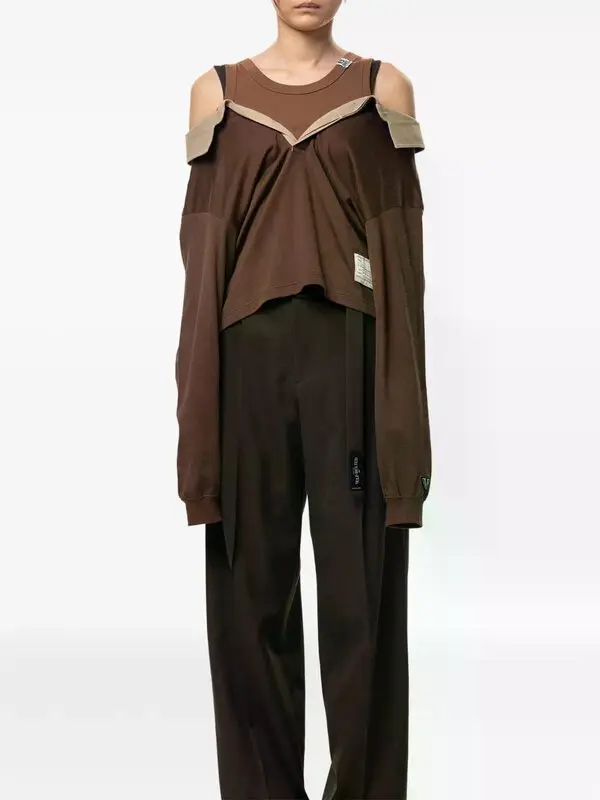 Mihara Yasuhiro Layered Rugby Shirt