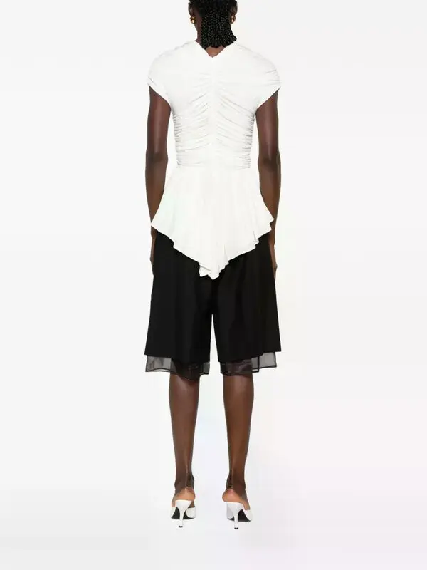 Tove Gabor Ruched Blouse - Neutrals