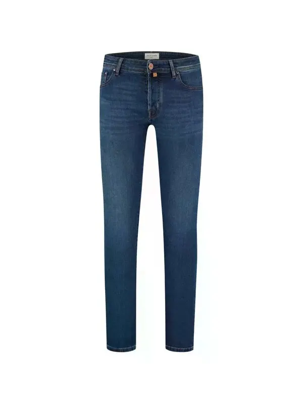 Jacob Cohen Faded-effect Whiskered Jeans - Blue
