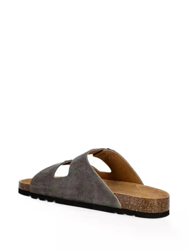 DR. SCHOLL'S SHOES Arizona Buckle-fastening Suede Slides