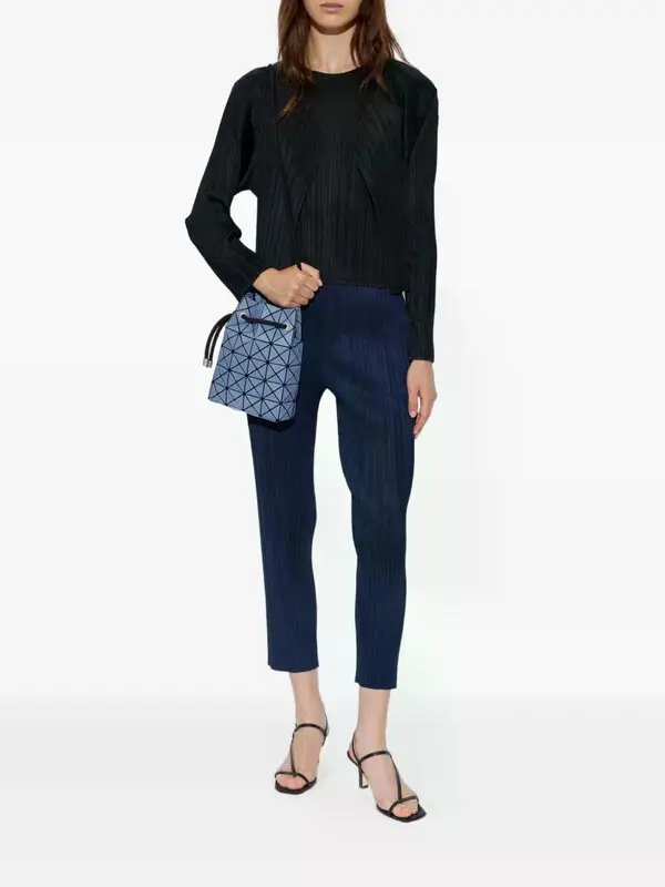 Issey Miyake Pleated Open-front Cardigan - Black