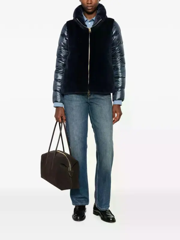 Herno Quilted Faux-fur Jacket