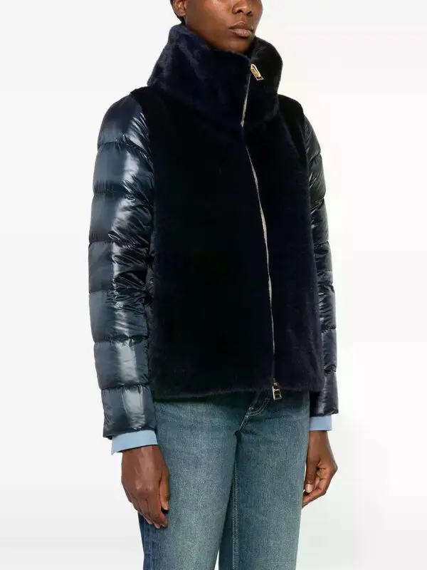 Herno Quilted Faux-fur Jacket