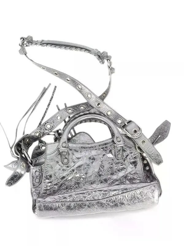 Balenciaga Neo Cagole Xs Handbag - Silver