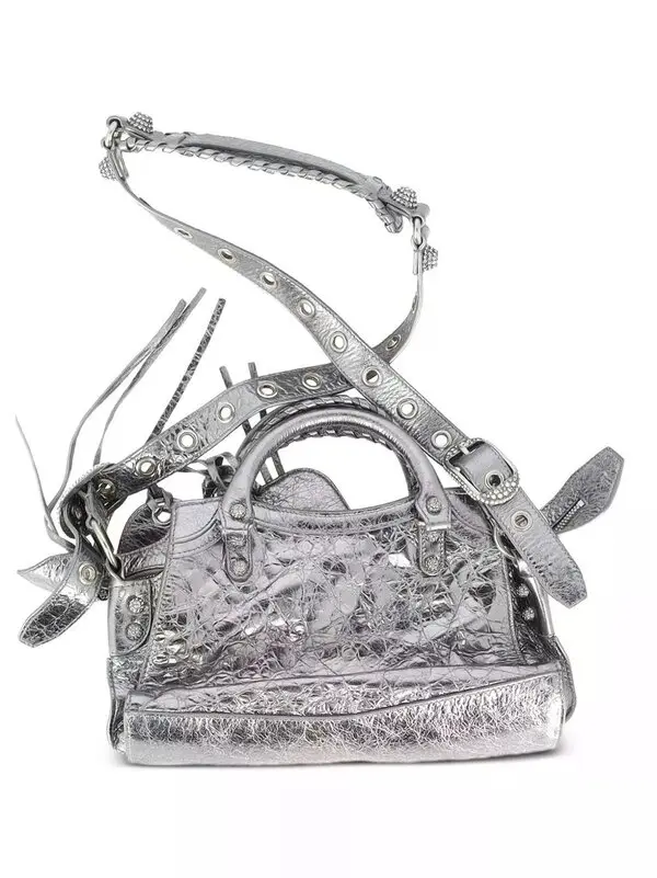 Balenciaga Neo Cagole Xs Handbag - Silver