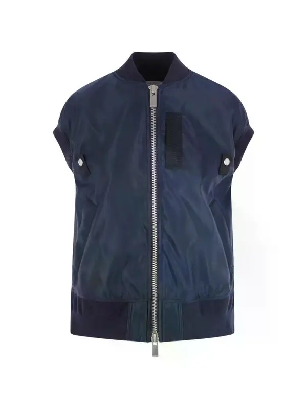 Sacai Zip-up Vest - Blue