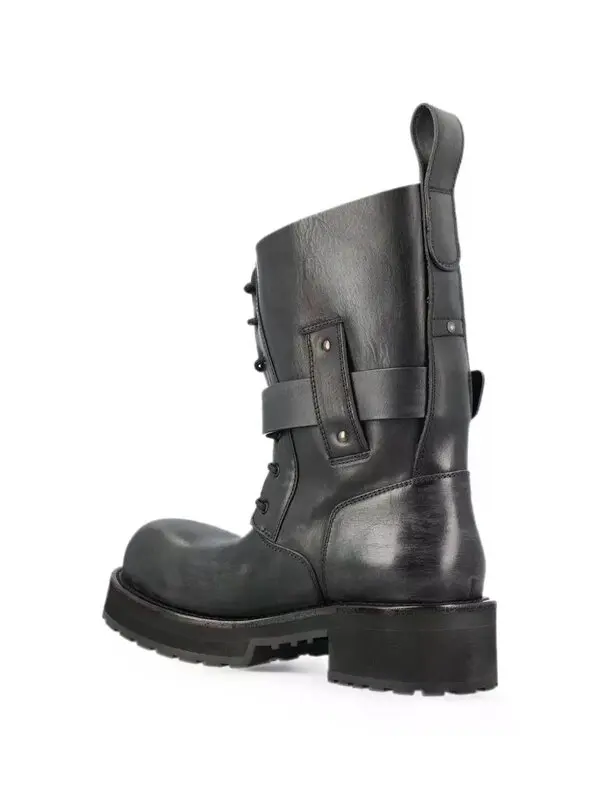 Balenciaga Venom Lace-up Boots - Black