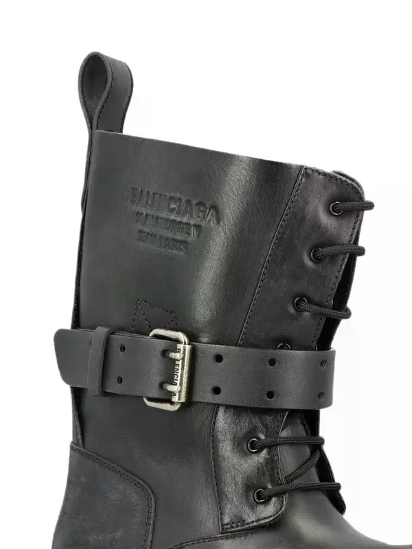 Balenciaga Venom Lace-up Boots - Black