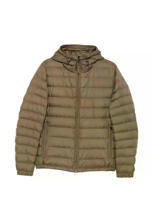 Moncler Quilted Hooded Down Jacket - Green