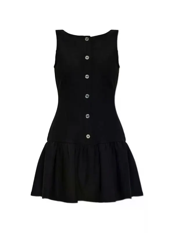 Michael Kors Ruffled-skirt Button-up Mini Dress