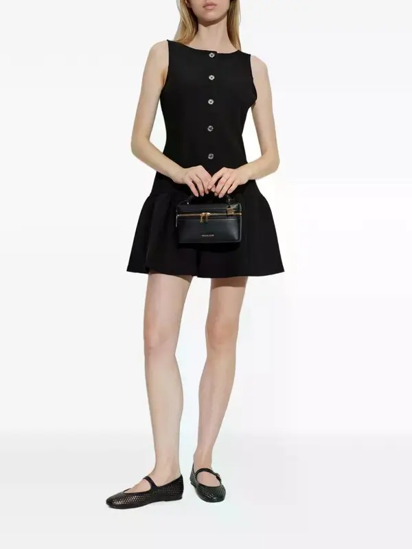 Michael Kors Ruffled-skirt Button-up Mini Dress