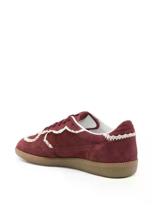 ALOHAS Crochet Trim Sneakers - Red