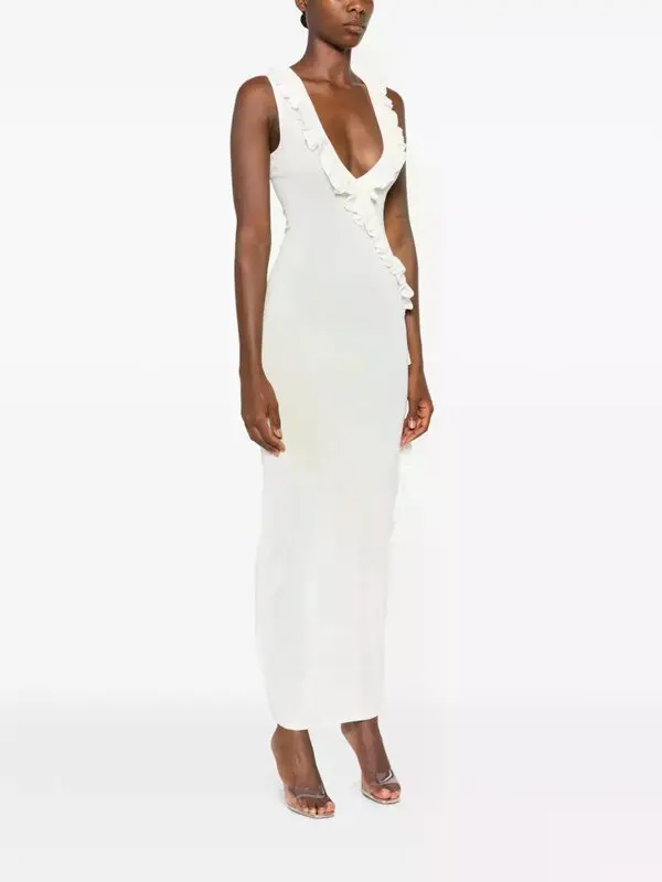 ASTA RESORT Antonella Ruffled Maxi Dress