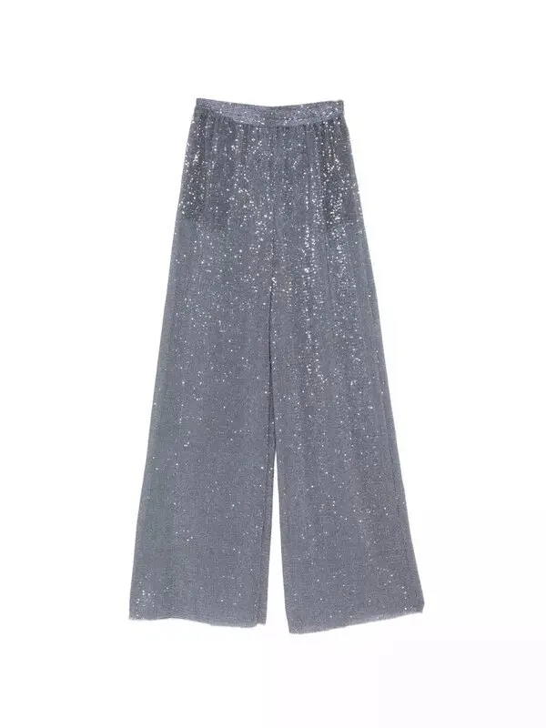L'IDEE La Musique Sequin-embellished Trousers - Grey