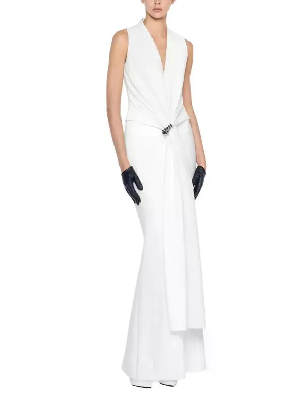 CHATS BY C.DAM Top And Maxi Skirt Set - White