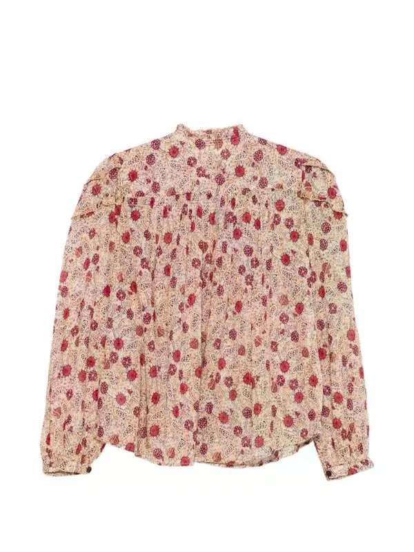 MARANT ETOILE Floral Print Ruffled Shirt