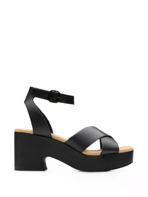 Clarks Nerisa Pearl Crossover Sandals - Black