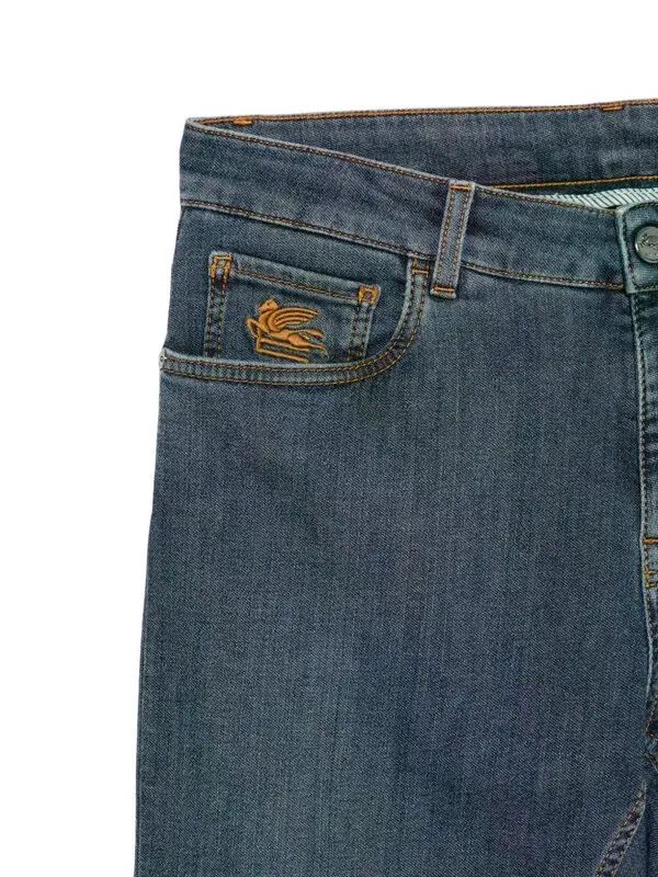 Etro Pegasus-embroidered Jeans