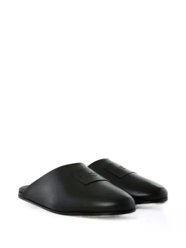 Givenchy Logo-patch Leather Mules