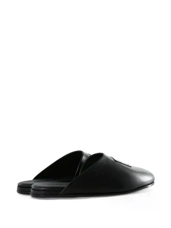 Givenchy Logo-patch Leather Mules