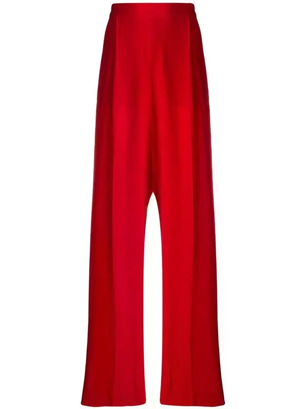 Stella McCartney High-waisted Wide-leg Trousers - Red