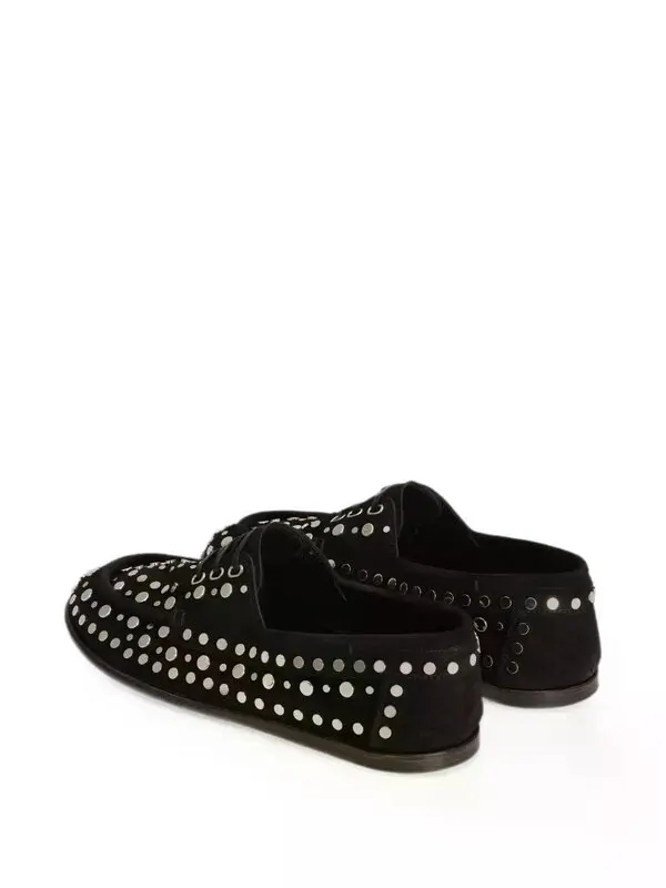 Dolce & Gabbana Studded Split Leather Derby Shoes