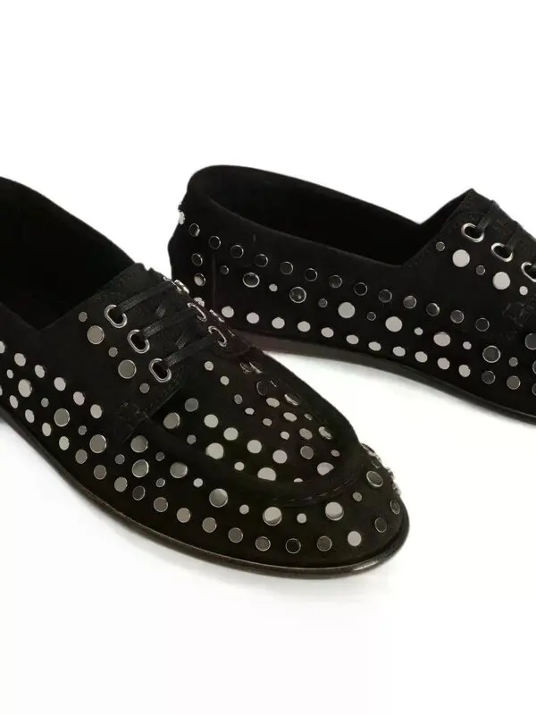Dolce & Gabbana Studded Split Leather Derby Shoes