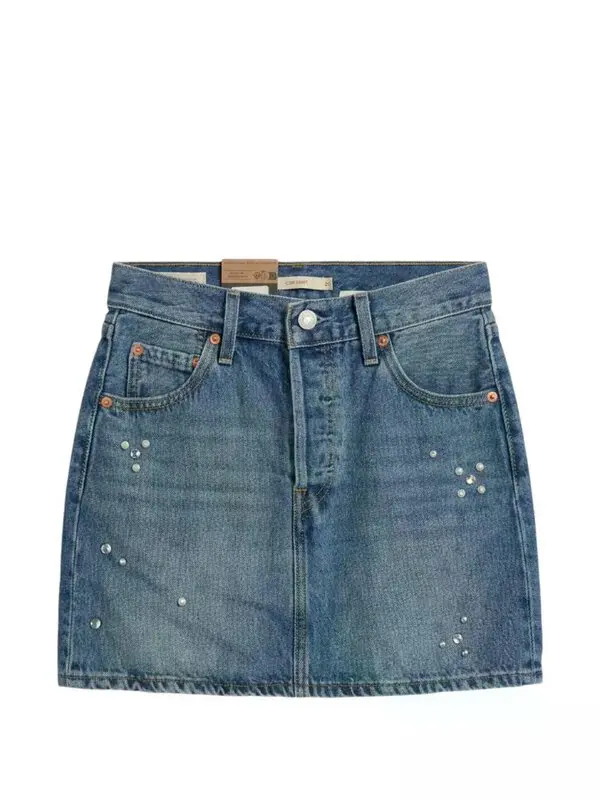 LEVI'S Icon Crystal-embellished Denim Skirt