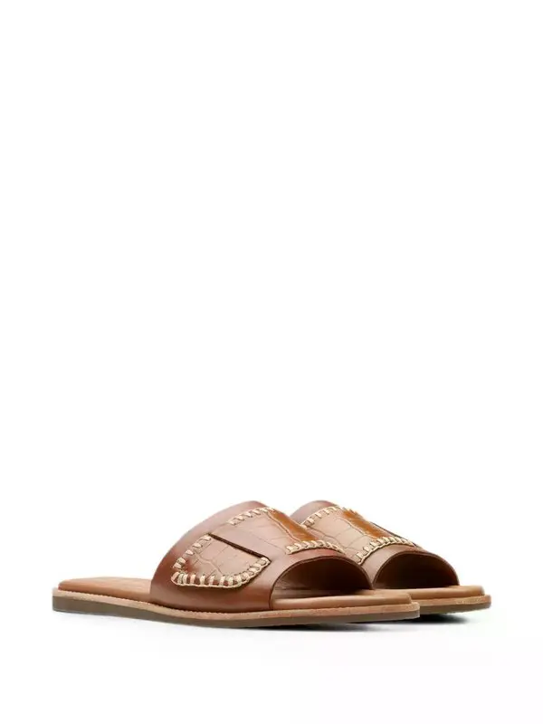 Clarks Maritime Whipstitch Flat Sandals