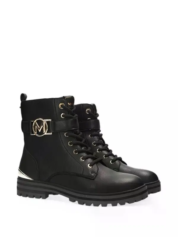 MEXX Lace-up Ankle Boots With Logo Plaque