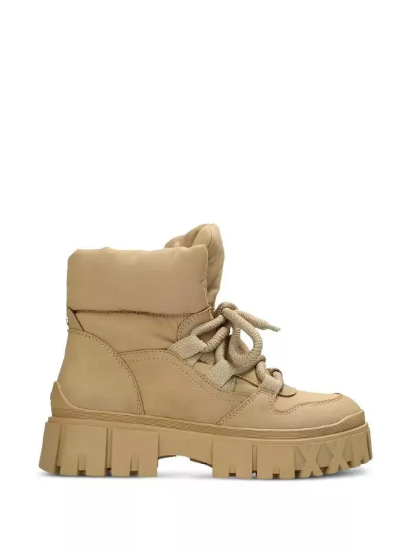 MEXX Quilted Lace-up Boots - Brown