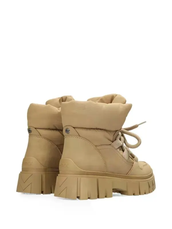 MEXX Quilted Lace-up Boots With Chunky Rubber Sole