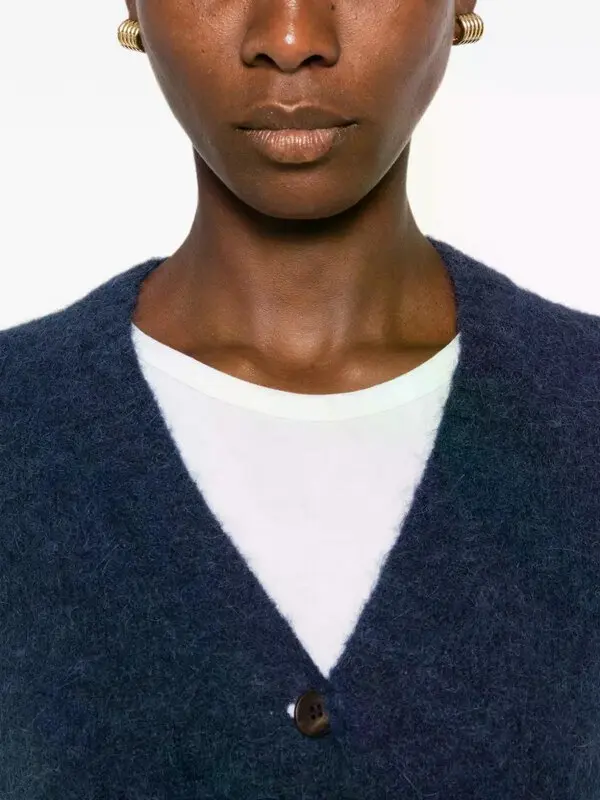 BASE V-neck Cardigan With Button Fastening