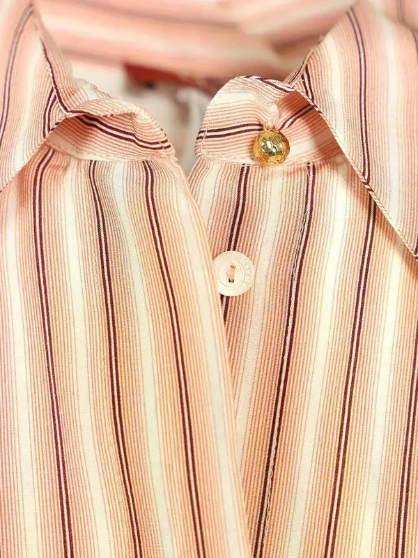 Max Mara Striped Silk Shirt