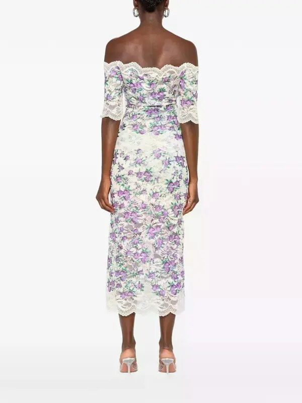 Rabanne Embroidered Lace-trim Top