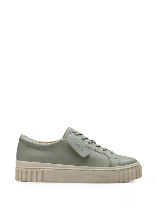Clarks Mayhill Bay Leather Sneakers - Green