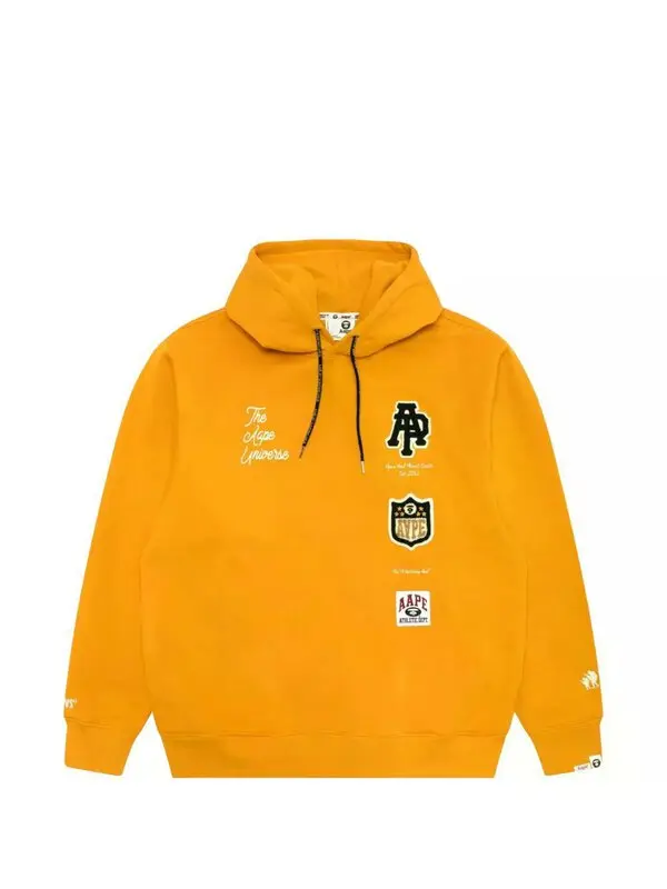 AAPE BY *A BATHING APE Aapeunvs Embroidered Hoodie - Yellow
