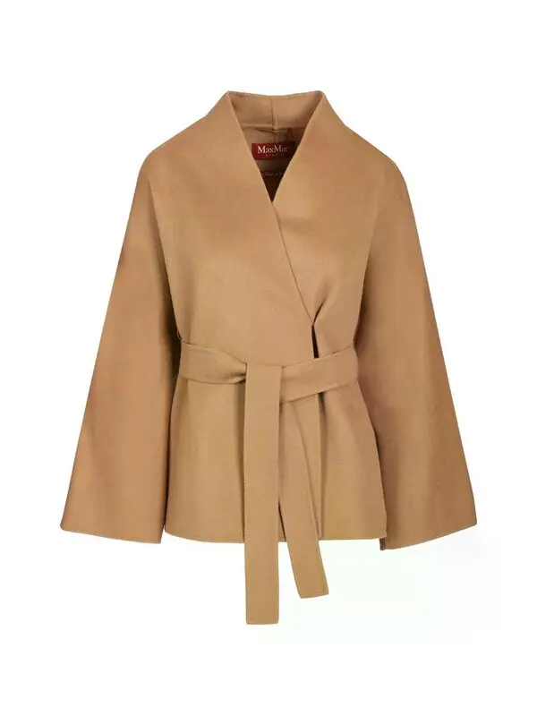 Max Mara Belted Kimono-sleeve Coat