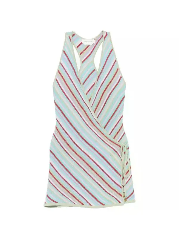 ASTA RESORT Lila Wrap Mini Dress - Blue