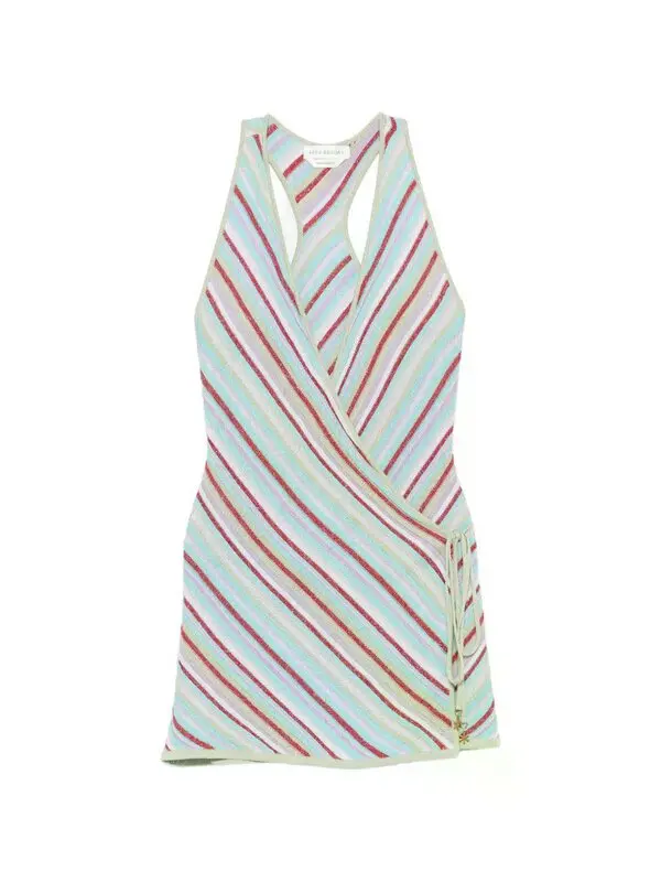 ASTA RESORT Lila Wrap Mini Dress - Blue