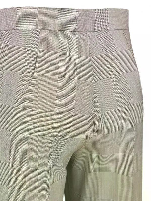 Max Mara Glen Check Wool Trousers