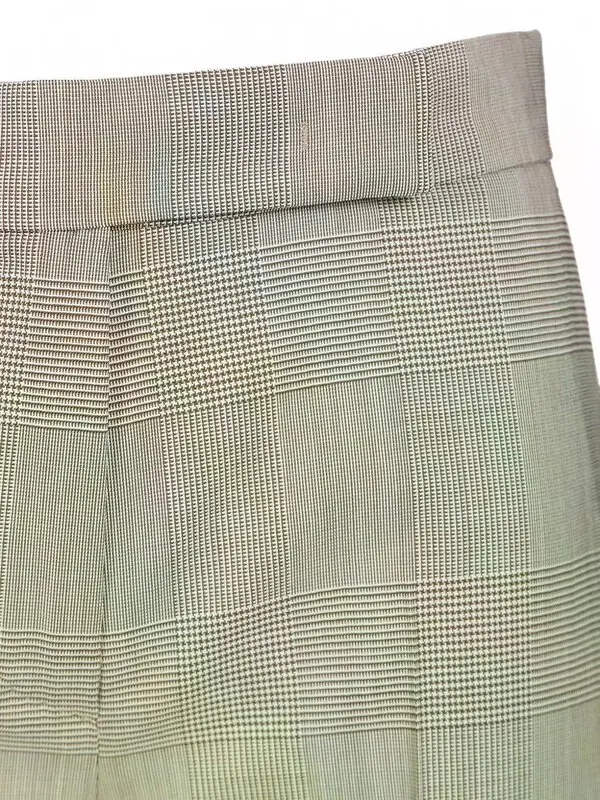 Max Mara Glen Check Wool Trousers