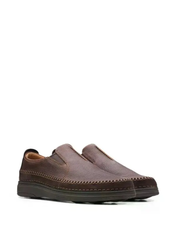 Clarks Nature 5 Walk Leather Sneakers - Brown