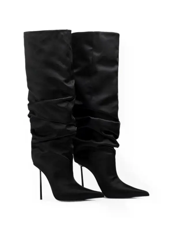 LE SILLA Amelia Pointed-toe Boots - Black