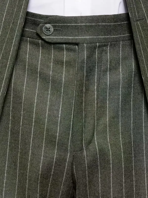 LUIGI BIANCHI Double-breasted Pinstripe-pattern Suit